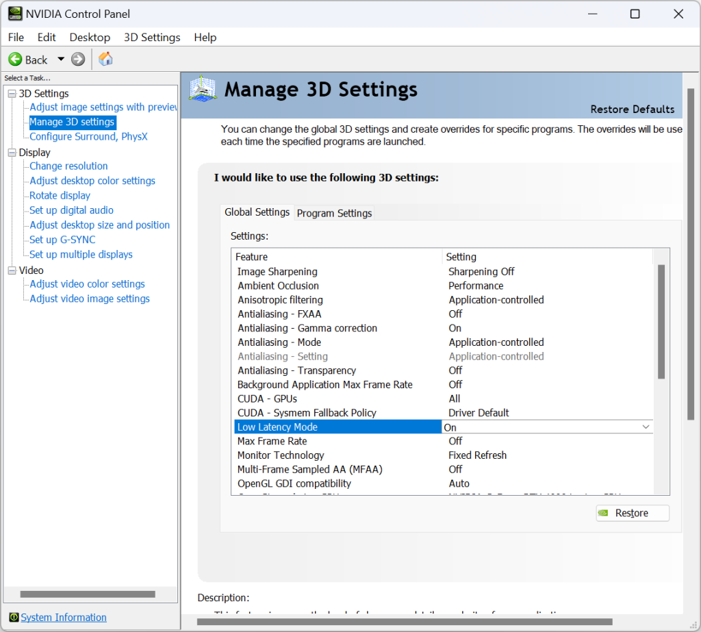 کاربرد Low Latency Mode در کارت گرافیک چیست ؟ - مجله پهرست شاپ